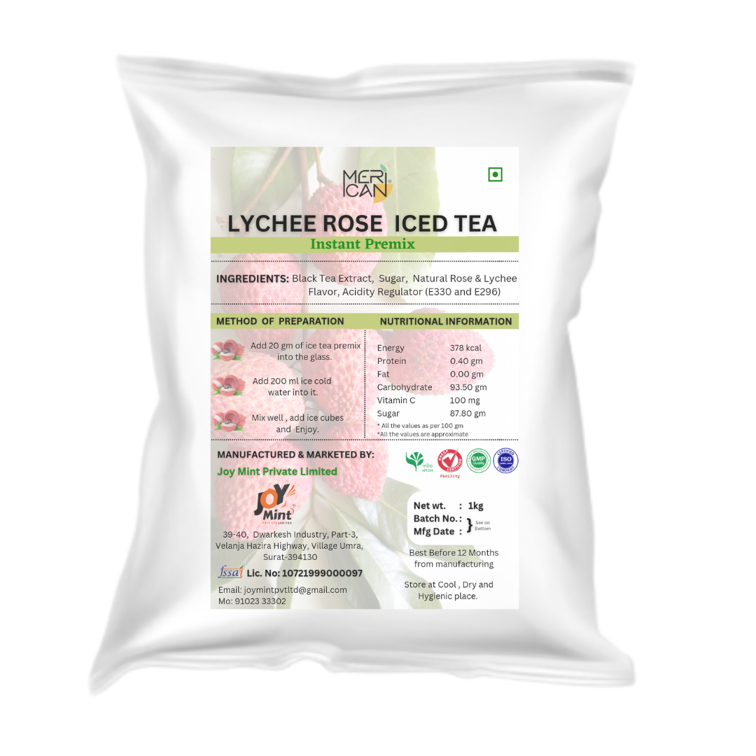 Lychee Rose Iced Tea | 1 Kg Pack | 60 Servings – joymint