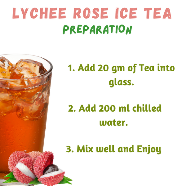 Lychee Rose Iced Tea | 1 Kg Pack | For 10 Liter – joymint
